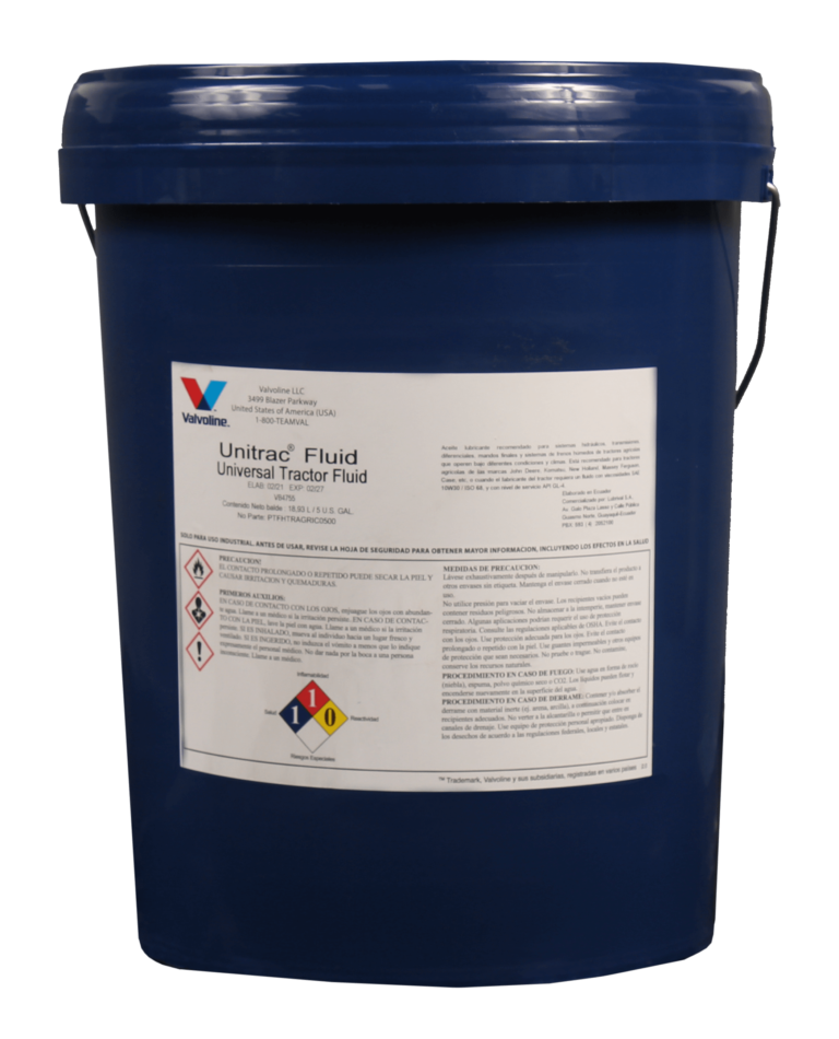Aceites para Sistemas Hidráulicos Valvoline UNITRAC FLUID - Shop ...